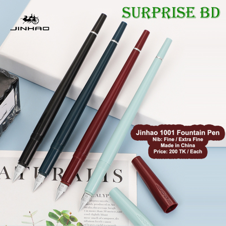 Jinhao 1001 Fountain Pen (Black) - SURPRISE-BD.COM